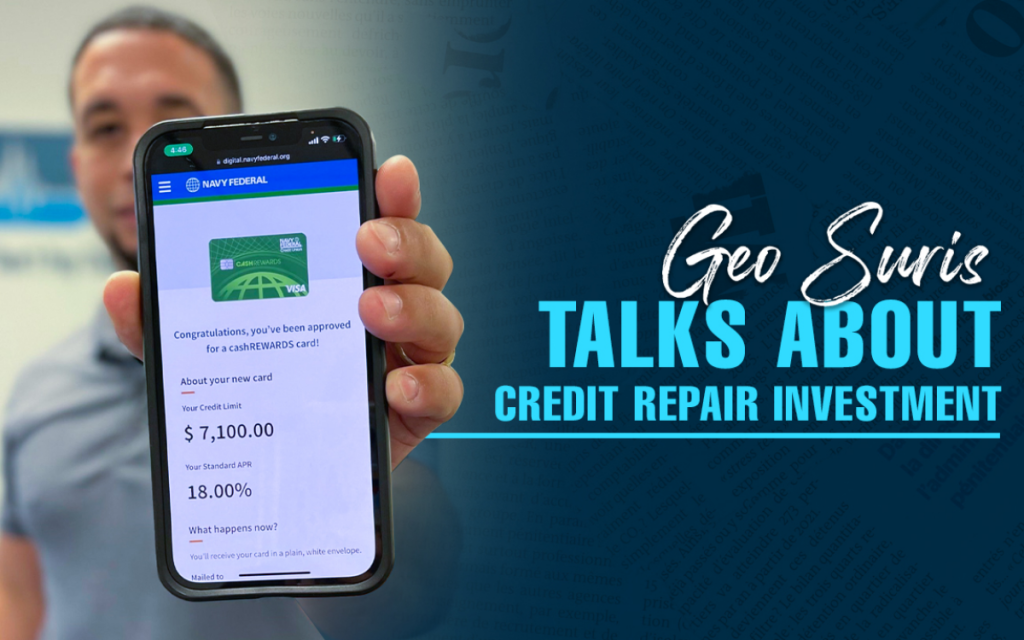 Geo Suris Talks About Credit Repair Investment
